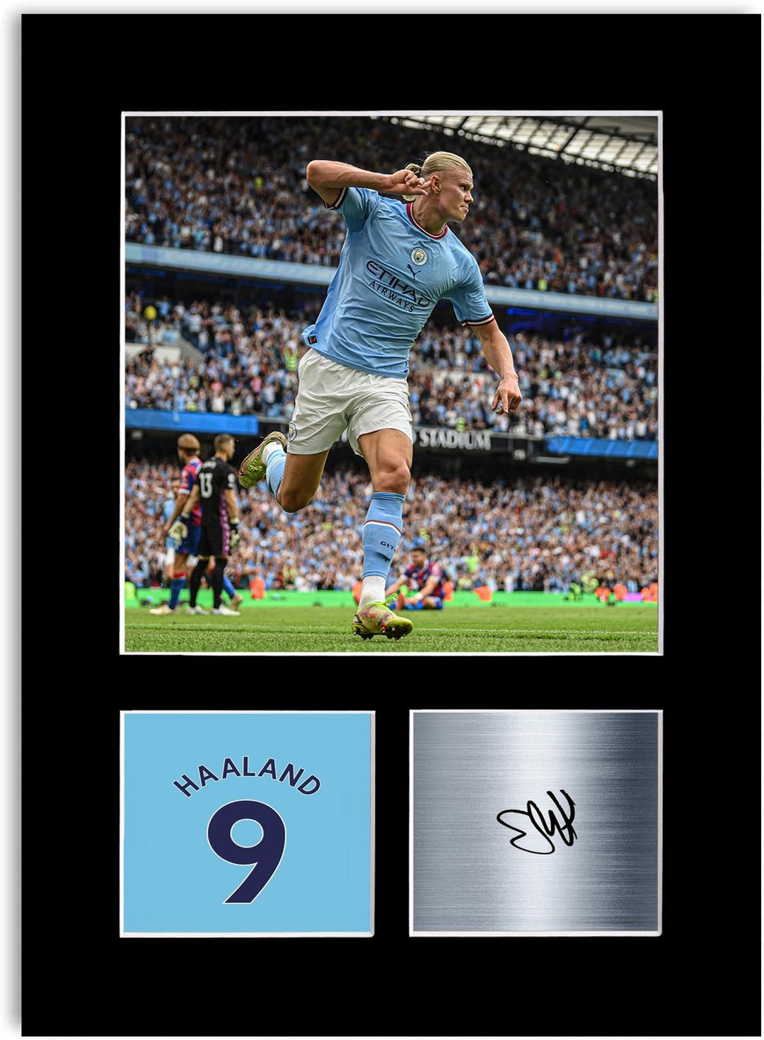 Erling Haaland Man City Player Signed Printed Gifts Autograph Poster ...