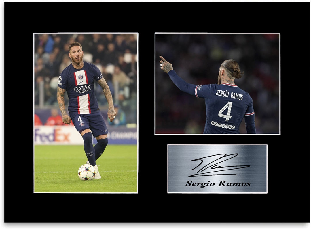 Sergio Ramos 2023 Football Player Signed Printed Gifts Autograph Poster ...