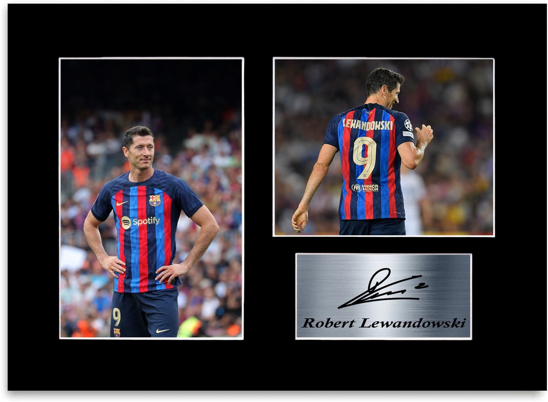 Robert Lewandowski Signed Printed Gifts Autograph Poster for Football ...