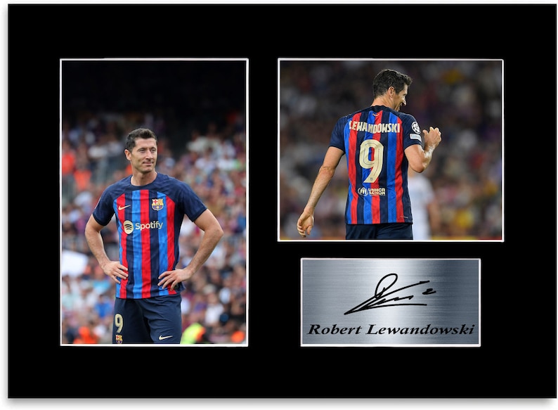 Robert Lewandowski Signed Printed Gifts Autograph Poster for Football ...