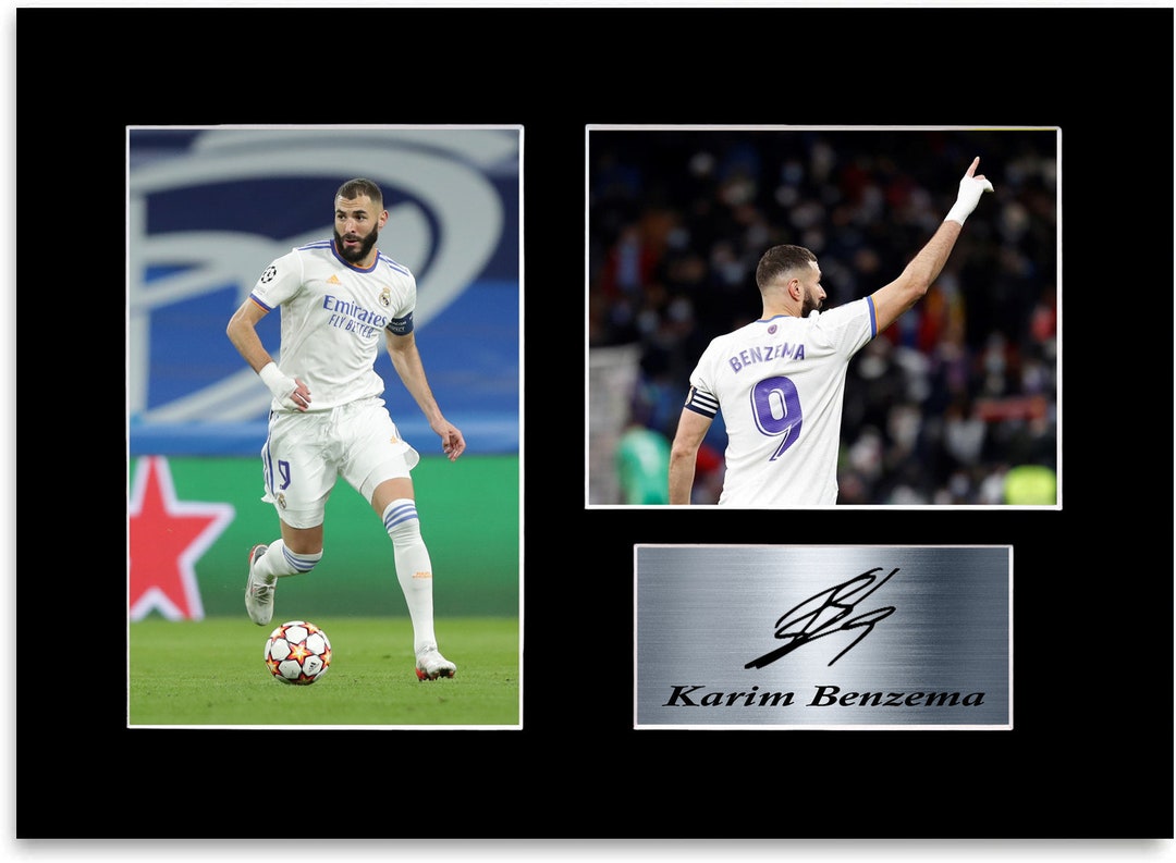 Karim Benzema Signed Printed Gifts Autograph Poster for Football Fans ...