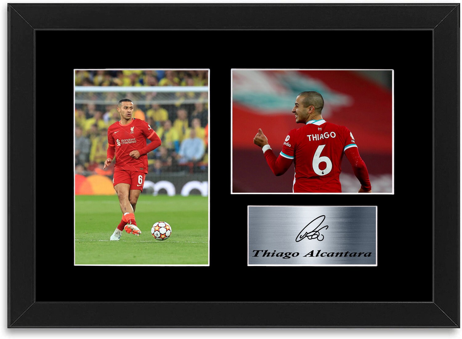Thiago Alcantara Liverpool Signed Printed Gifts Autograph Poster for ...