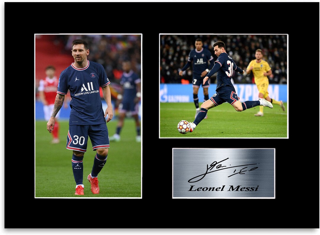 Lionel Messi 2023 Football Player Signed Printed Gifts Autograph Poster ...