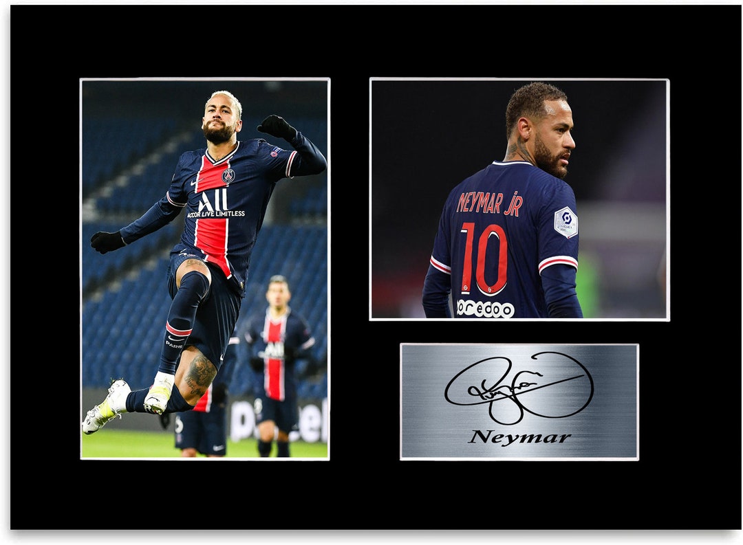 Neymar 2023 Football Player Signed Printed Gifts Autograph Poster for ...