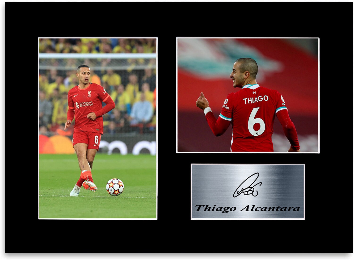 Thiago Alcantara Liverpool Signed Printed Gifts Autograph Poster for ...