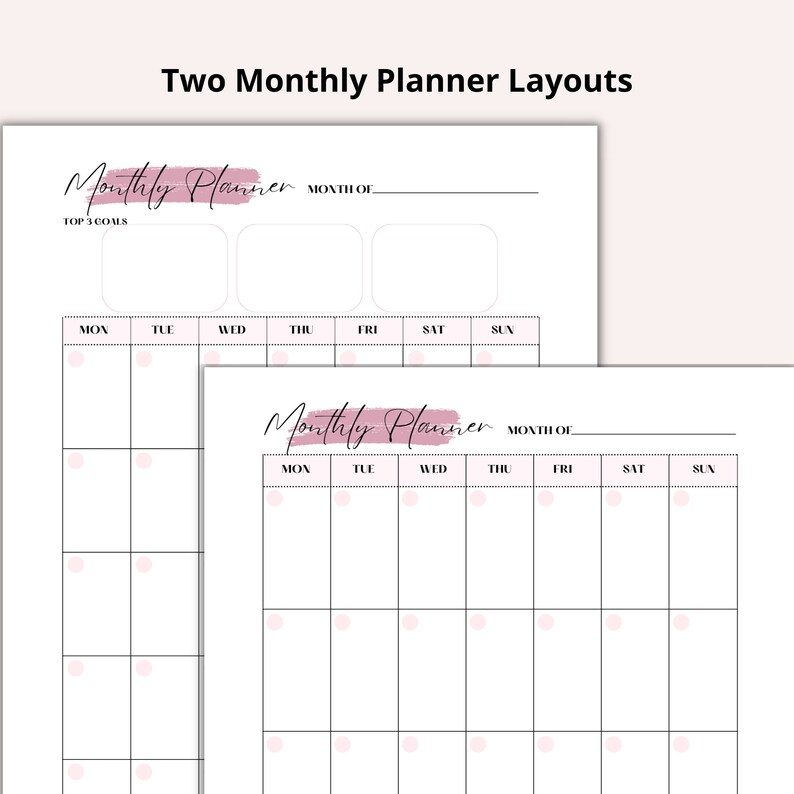 Mauve Pink Student Planner, Printable Student Planner, Goodnotes ...