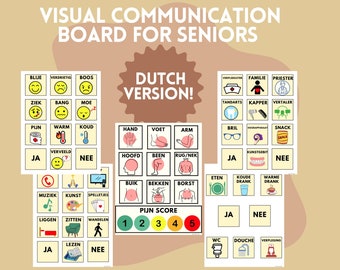 Senior Adult/geriatric Communication Board for Non Verbal/limited ...