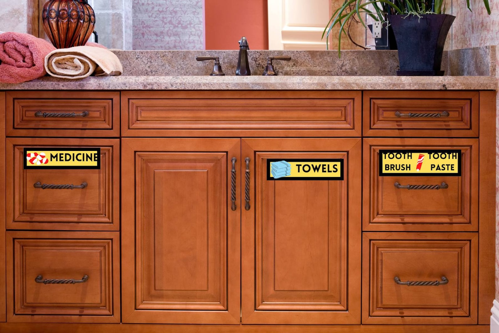 Yellow Printable Household Memory Labels for Dementia/memory Loss ...