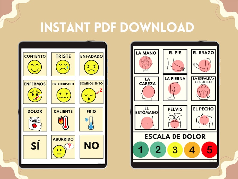 Spanish Senior Adult/geriatric Communication Board for Non Verbal ...