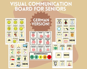 Senior Adult/geriatric Communication Board for Non Verbal/limited ...