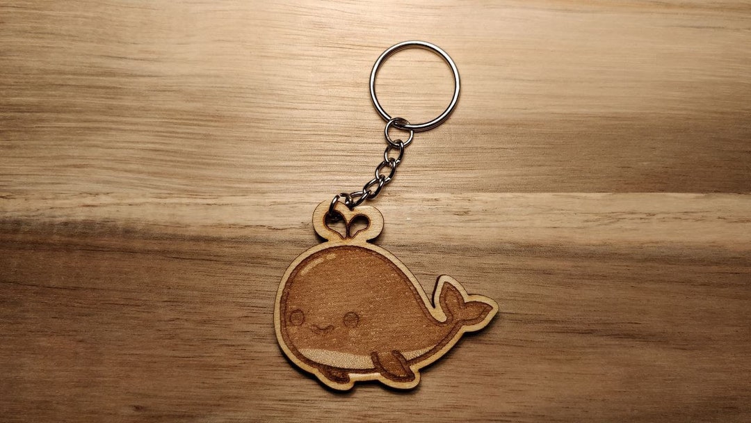 Keychain Cute Whale Digital File Laser Cut File Svg Pdf - Etsy