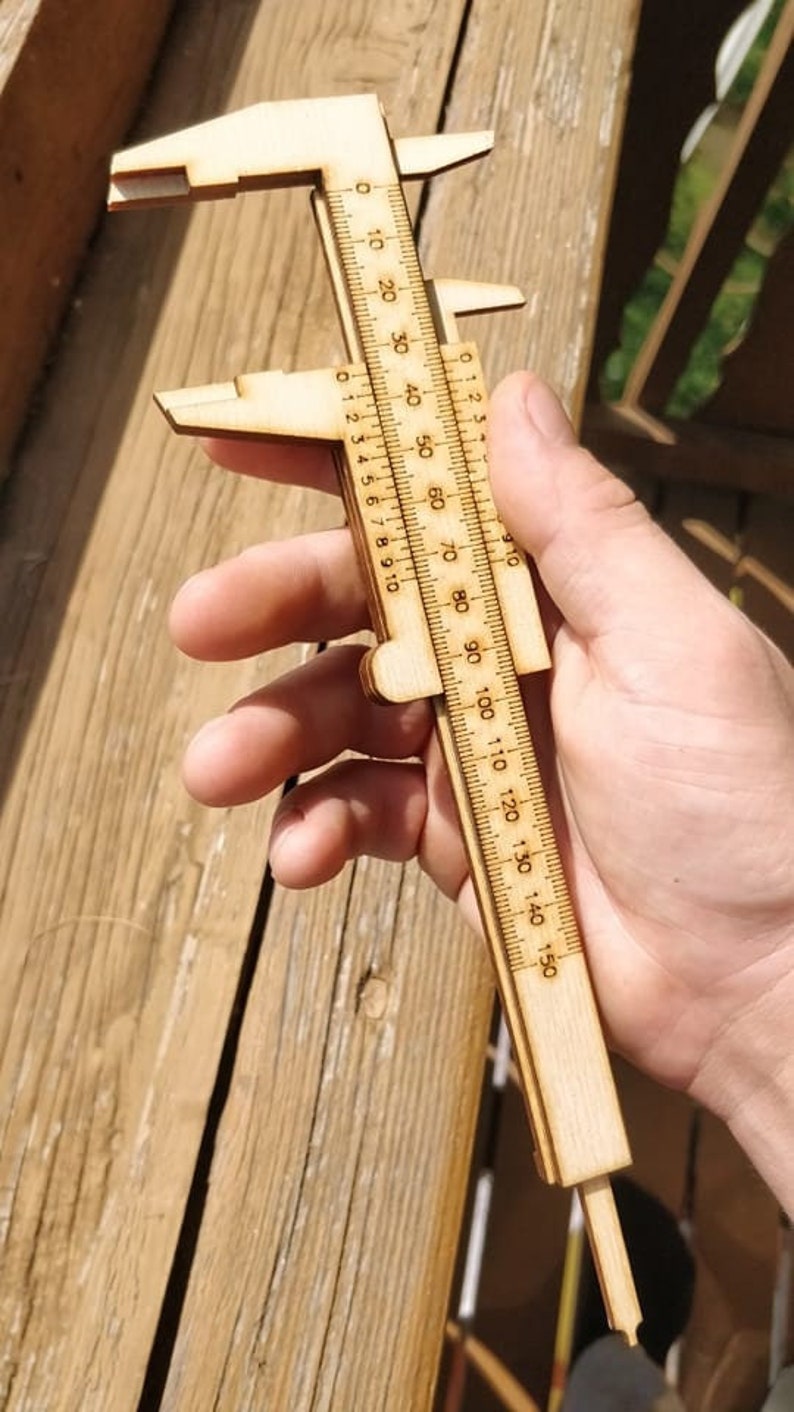 Calipers Digital Laser Cut File Tool Lightburn Svg And Pdf File Etsy