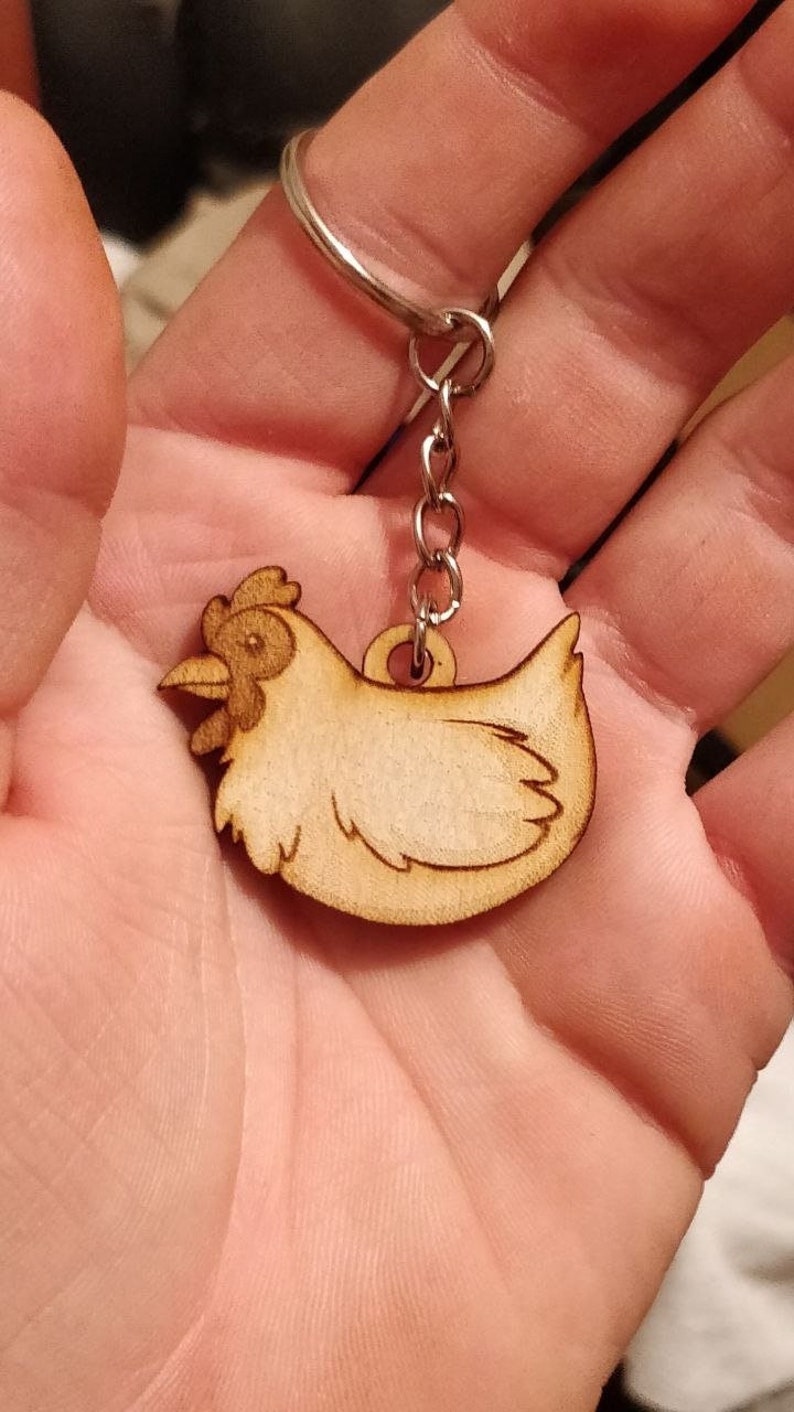 Keychain Chicken, Digital File, Lightburn, Svg, Pdf Cut File - Etsy