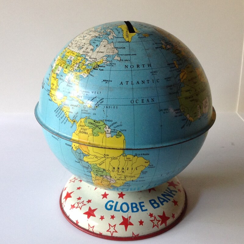 Globe Bank - Etsy