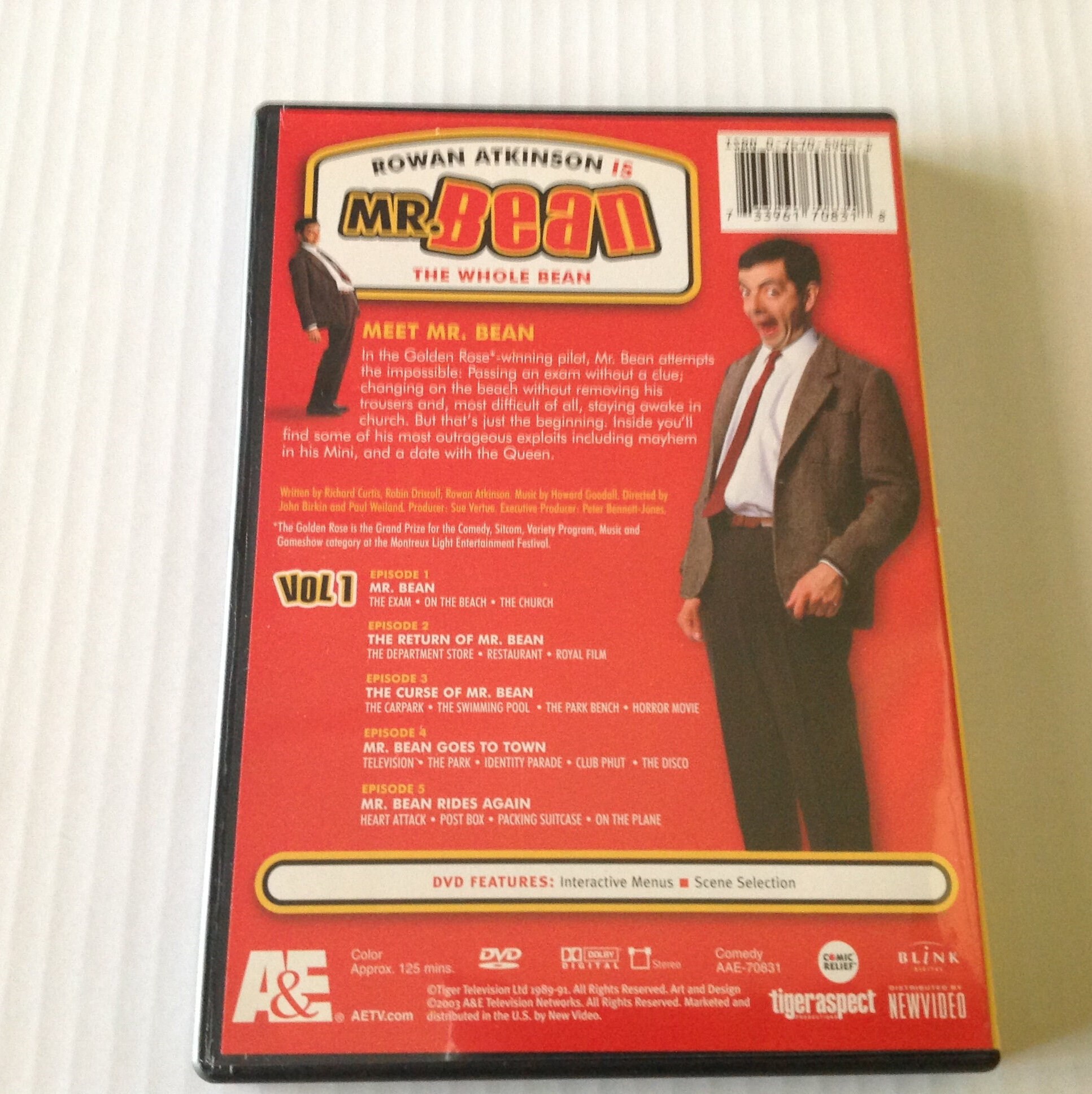 Vintage MR BEAN Rowan Atkinson 3 DVDS Box Set Comedy 1990 - Etsy