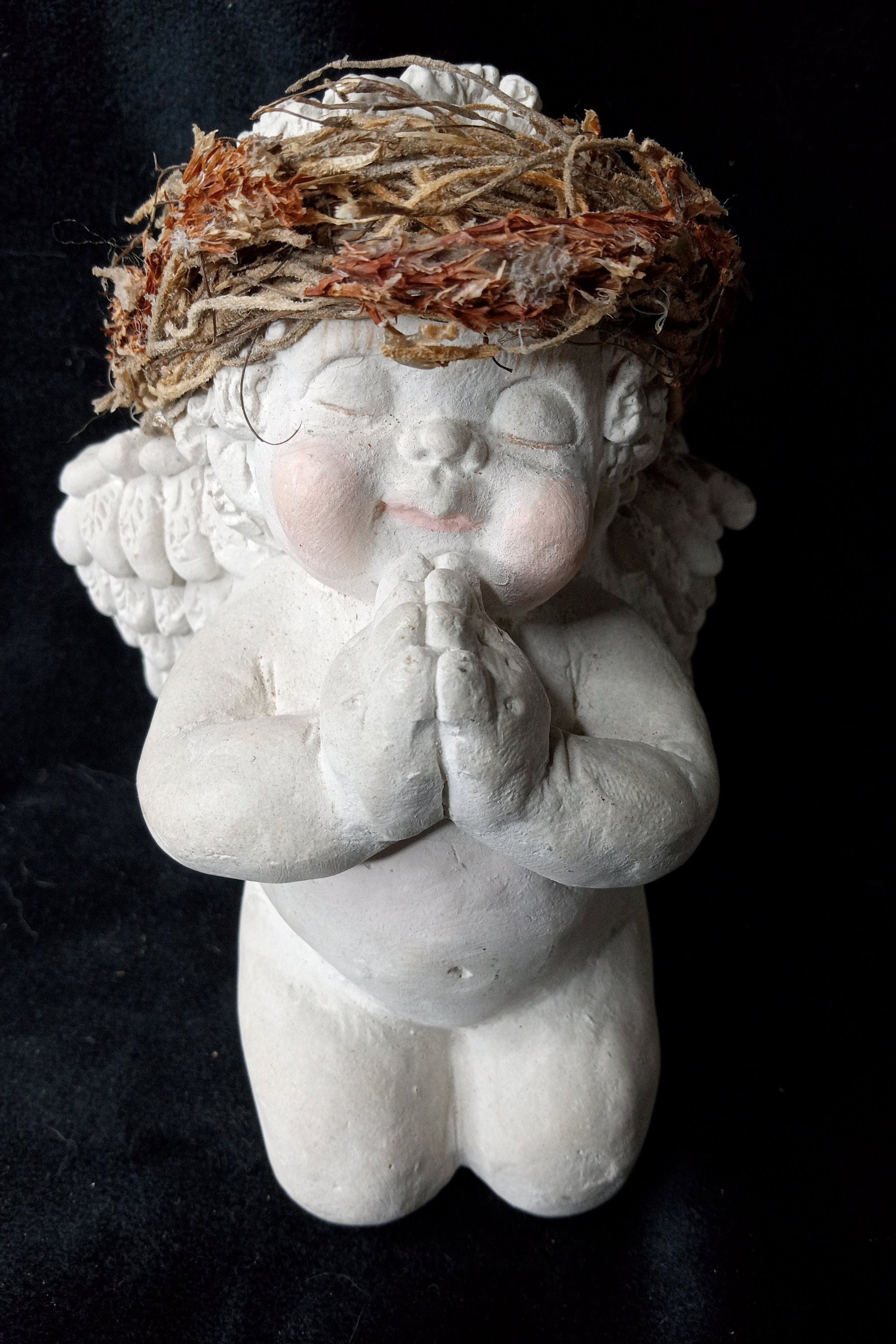 Dreamsicles Angel Make A Wish Figurine Kristin 1994 and Kneeling Angel ...