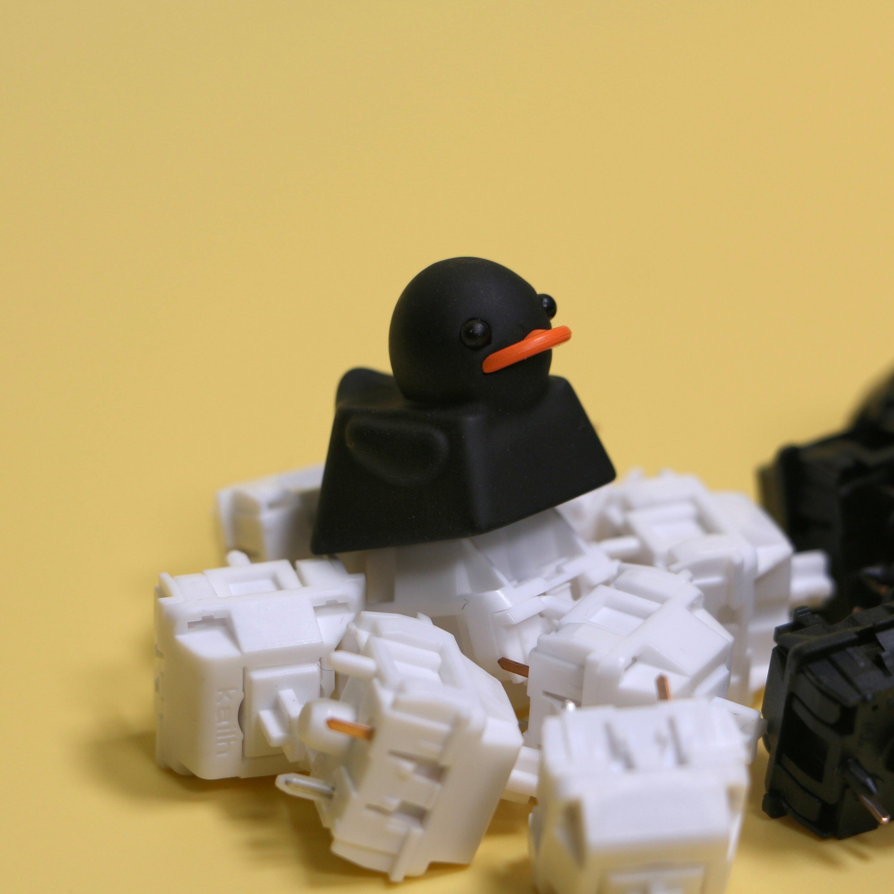 OG Duckey Keycap Black & White - Etsy