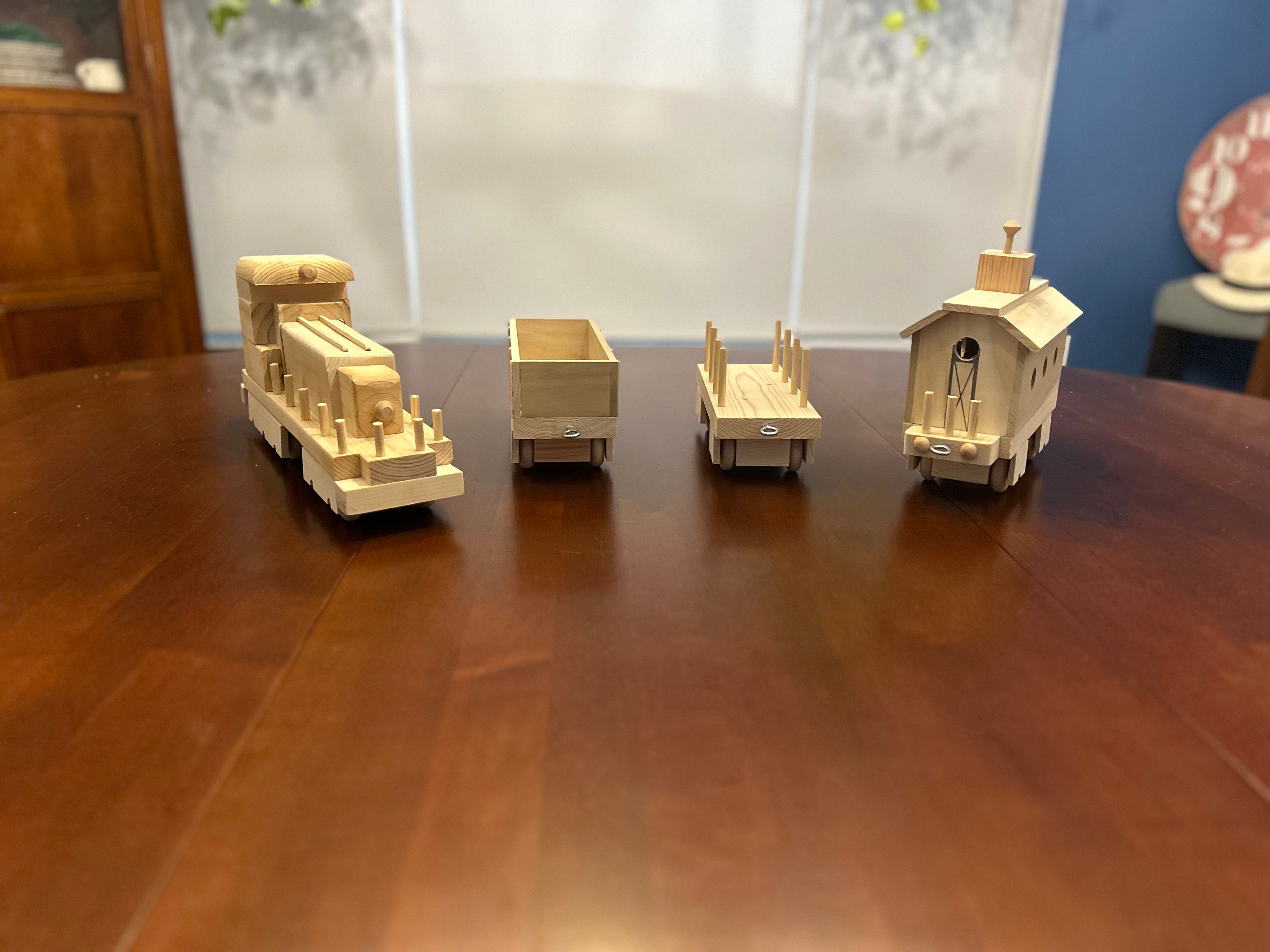 Wooden Diesel Engine Train. - Etsy