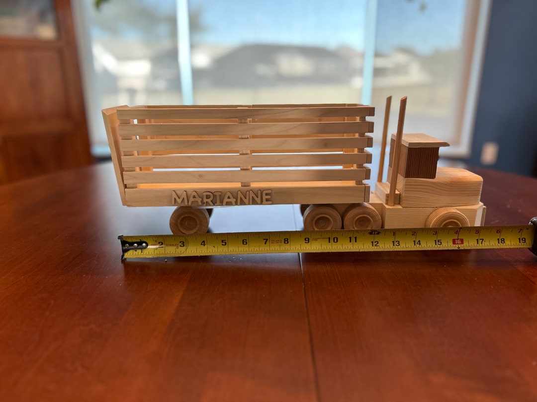Handmade Wooden Tractor Trailer - Etsy
