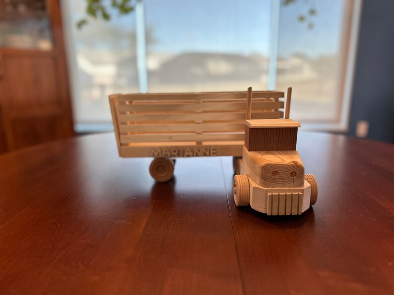 Handmade Wooden Tractor Trailer - Etsy