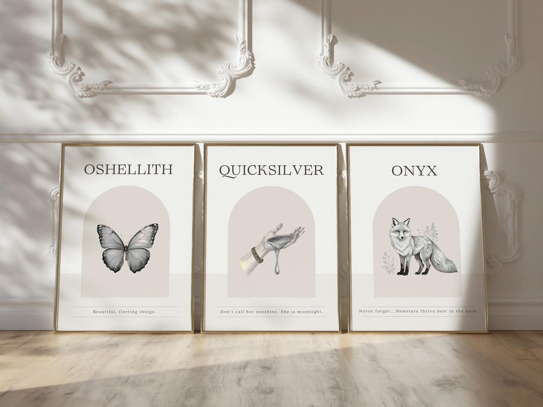 Quicksilver Poster Set of 3 Little Osha Kingfisher Fane Digital Posters ...