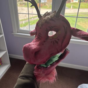 Sakura Eastern Dragon Mask for Costumes Fursuits or Therians - Etsy