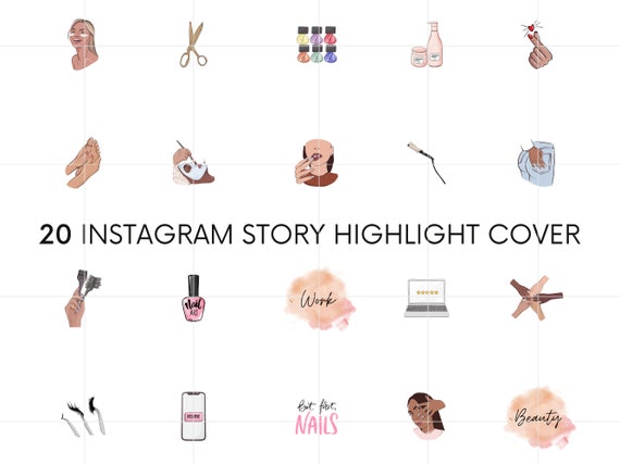 20 Instagram Highlight Cover Beauty Instagram Highlight - Etsy