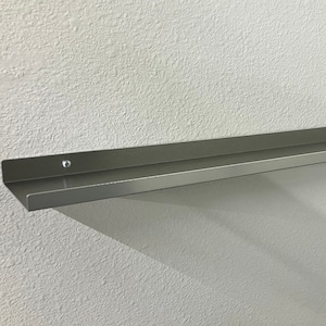Simple Custom Shelf With Lip - Stainless Steel Finish - Etsy