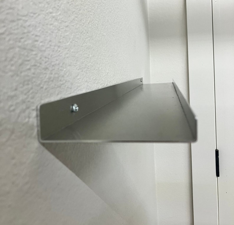 Simple Custom Shelf With Lip - Stainless Steel Finish - Etsy