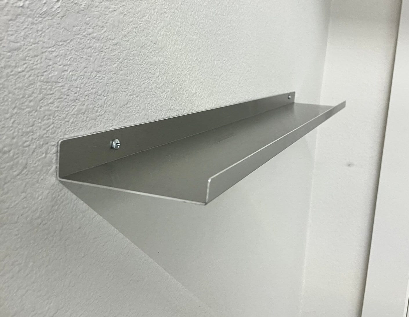 Simple Custom Shelf With Lip - Stainless Steel Finish - Etsy