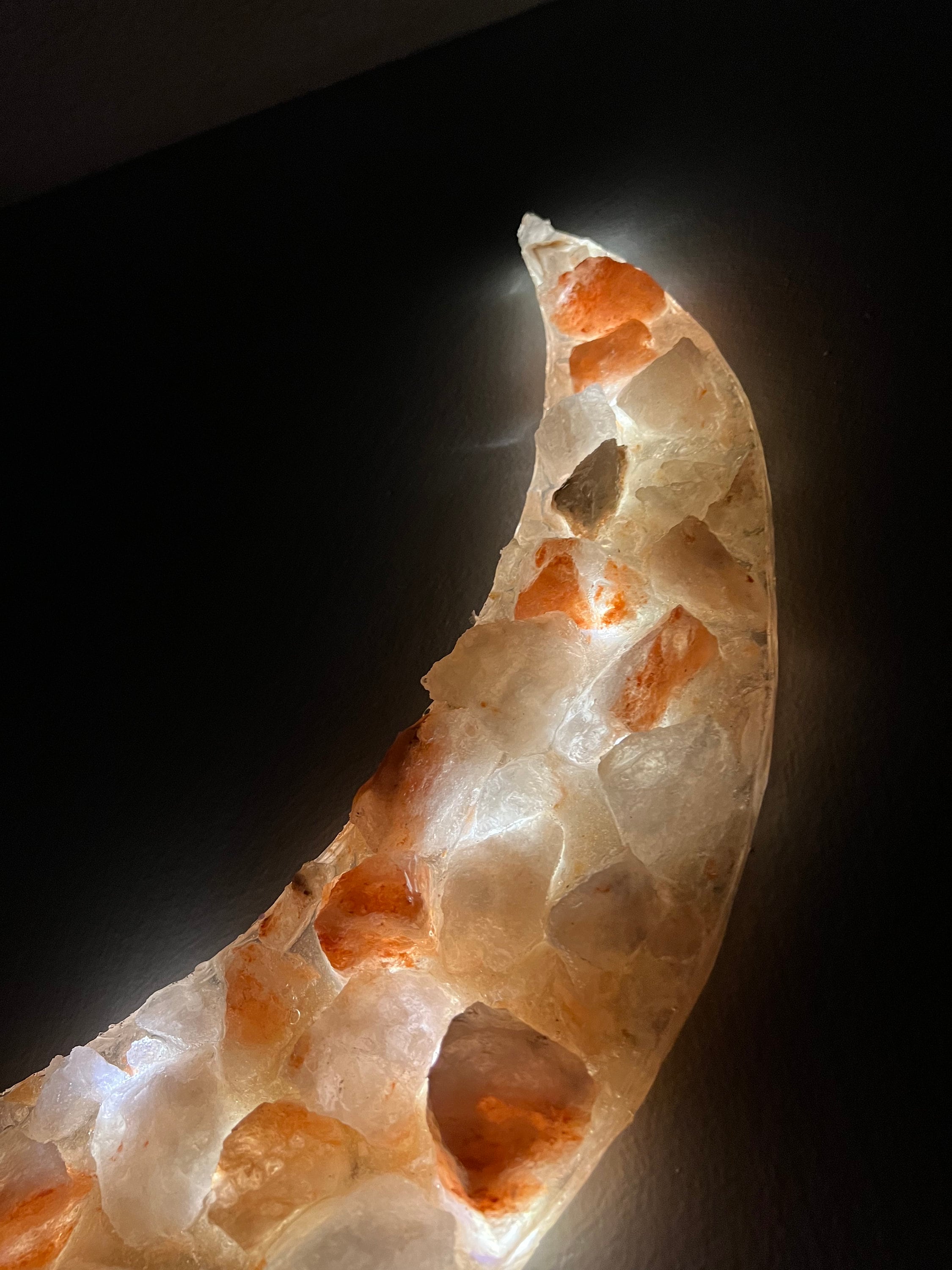 Salt Lamp Crescent Moon Lights - Etsy