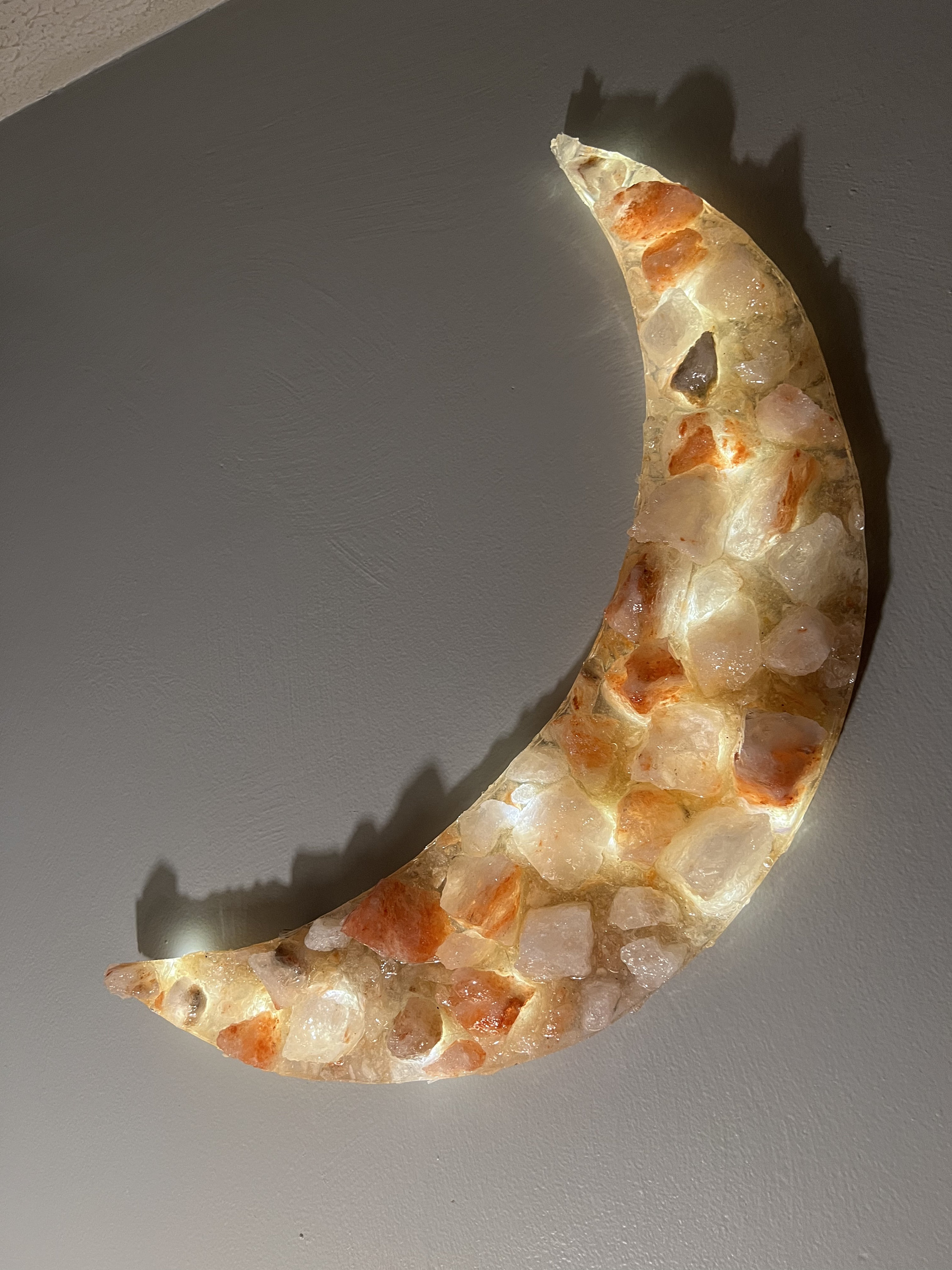 Salt Lamp Crescent Moon Lights - Etsy