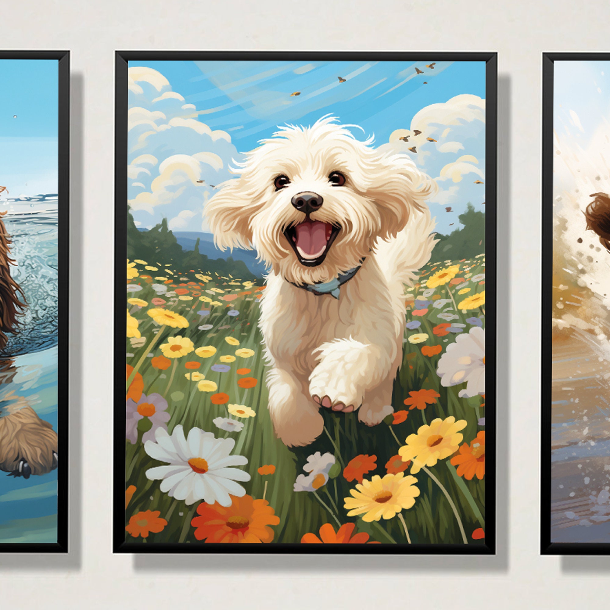 Set of 6 Cockapoo Wall Art Cockapoo Prints Dog Wall Art - Etsy