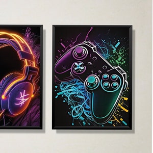 Gaming Wall Poster DIGITAL DOWNLOAD Set of 3 Gamer Wall - Etsy