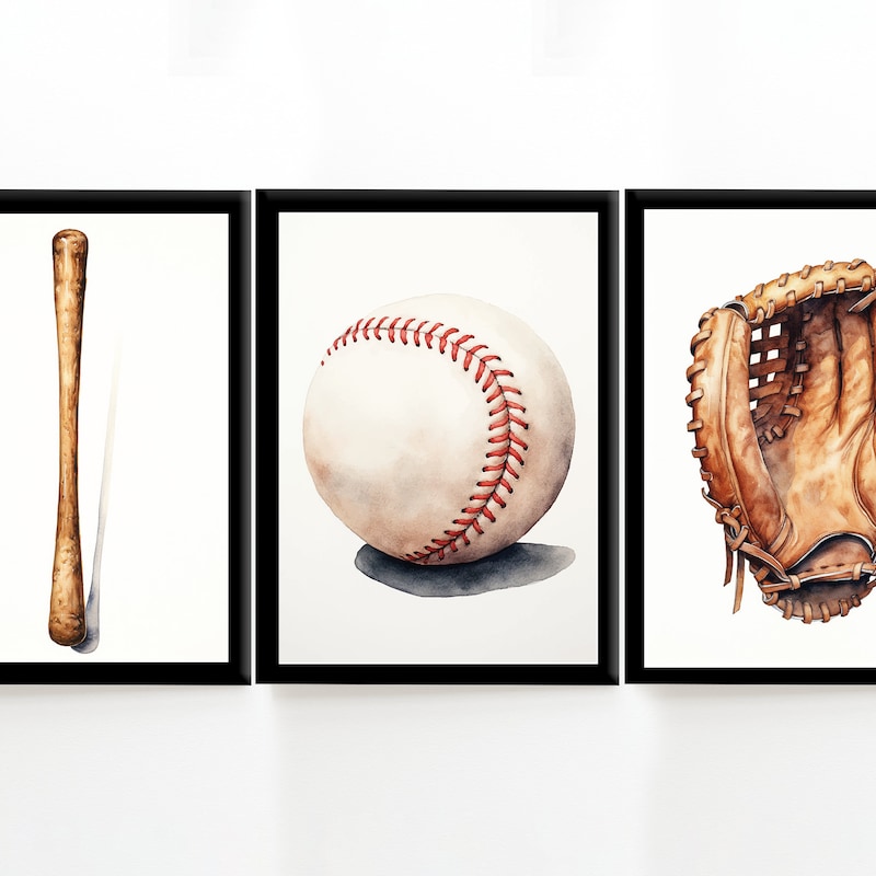 Baseball Art - Etsy