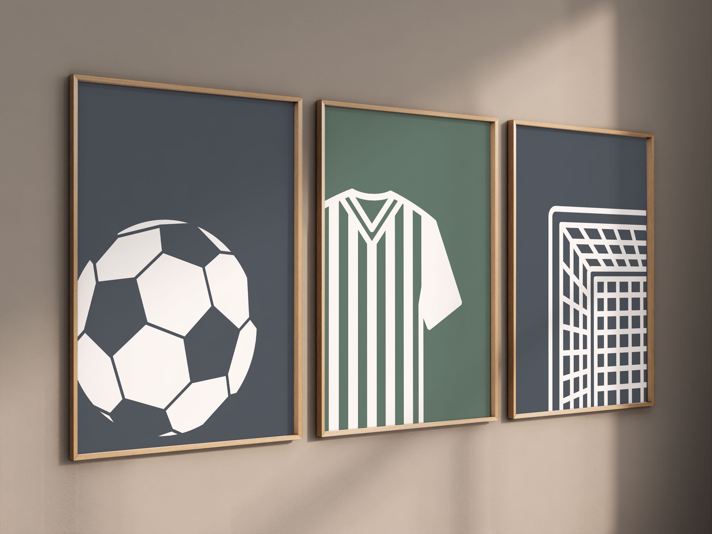 Soccer Nursery Wall Art Football Printssoccer Jersey Boys - Etsy