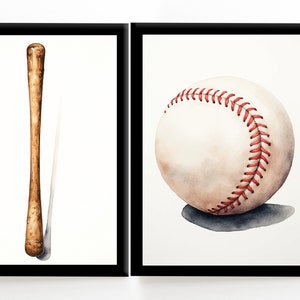 Baseball Print Set of 3, Baseball Printable Art, Baseball Posters ...