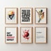 Boxing Poster, Boxing Wall Art Set of 6, Gift for Boys, Boys Bedroom ...