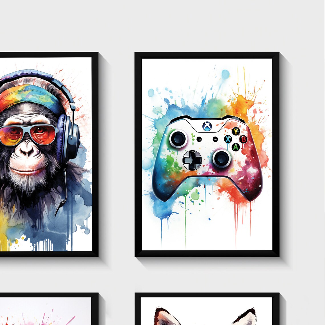 Gaming Prints, Gaming Poster, Gaming Wall Art Set of 6, Gaming Room ...