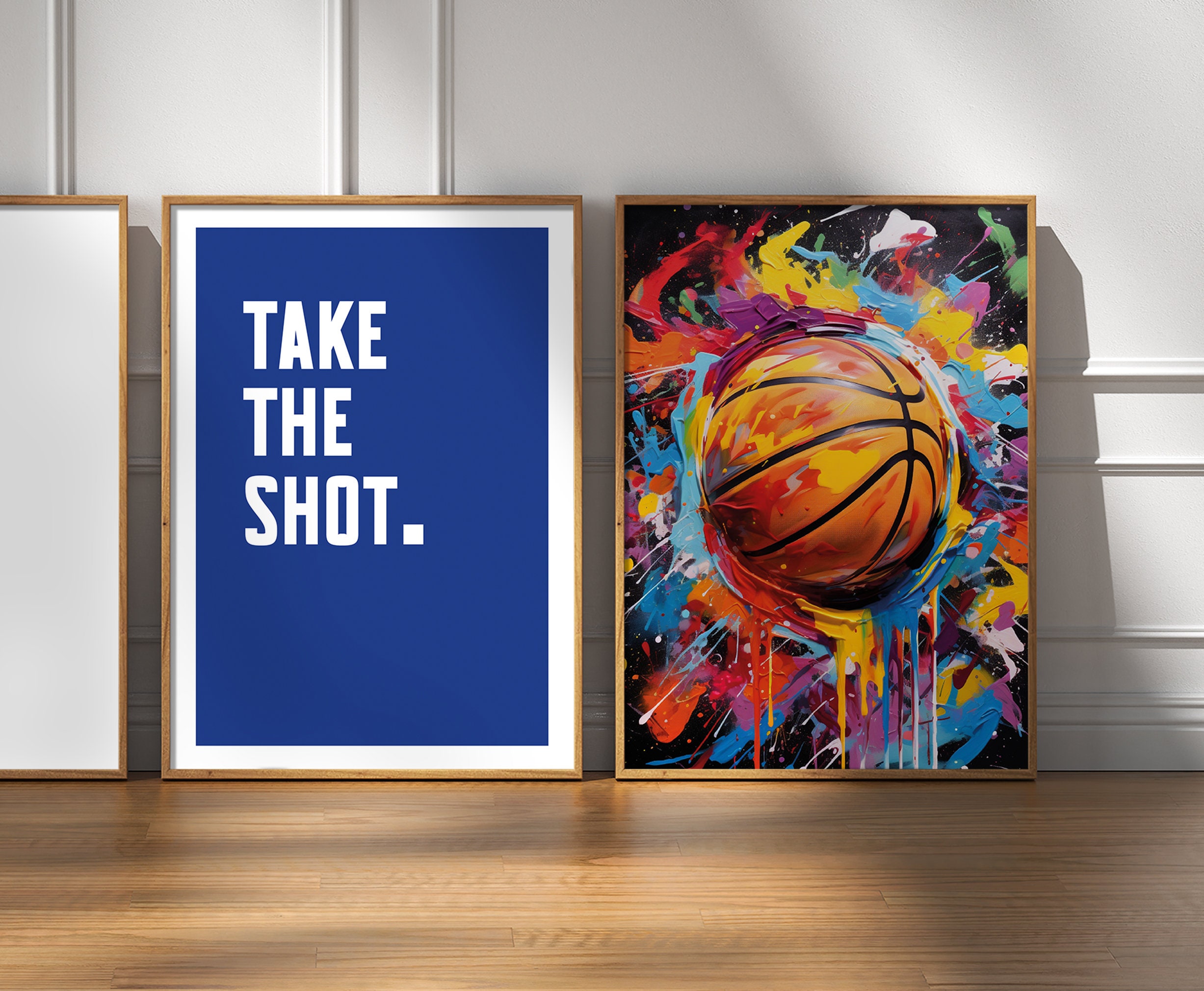 Basketball Poster Set, Dorm Room Print, Basketball Gifts, Gift for ...