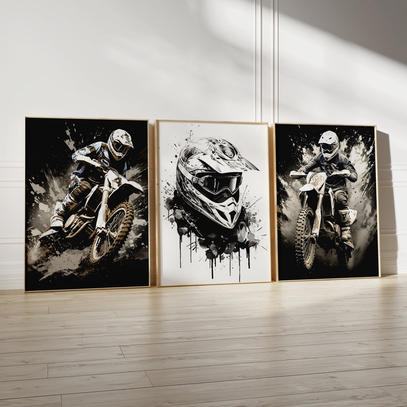 Motocross Wall Decor - Etsy