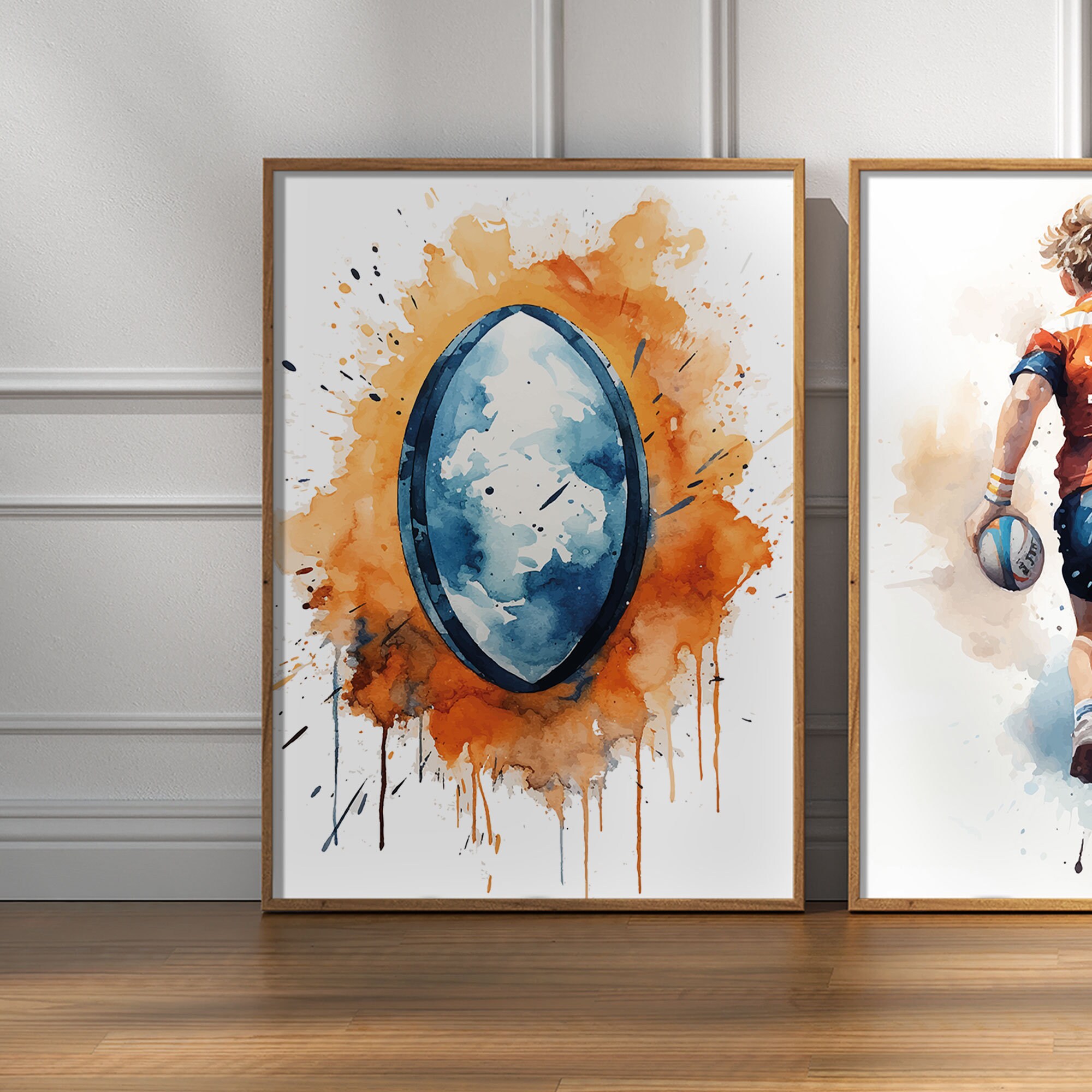 Personalised Rugby Player Gift, Rugby Gifts for Boys, Wall Art for ...