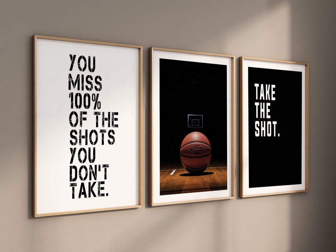 Basketball Print Set of 3 for Boys, Basketball Printable Poster With ...