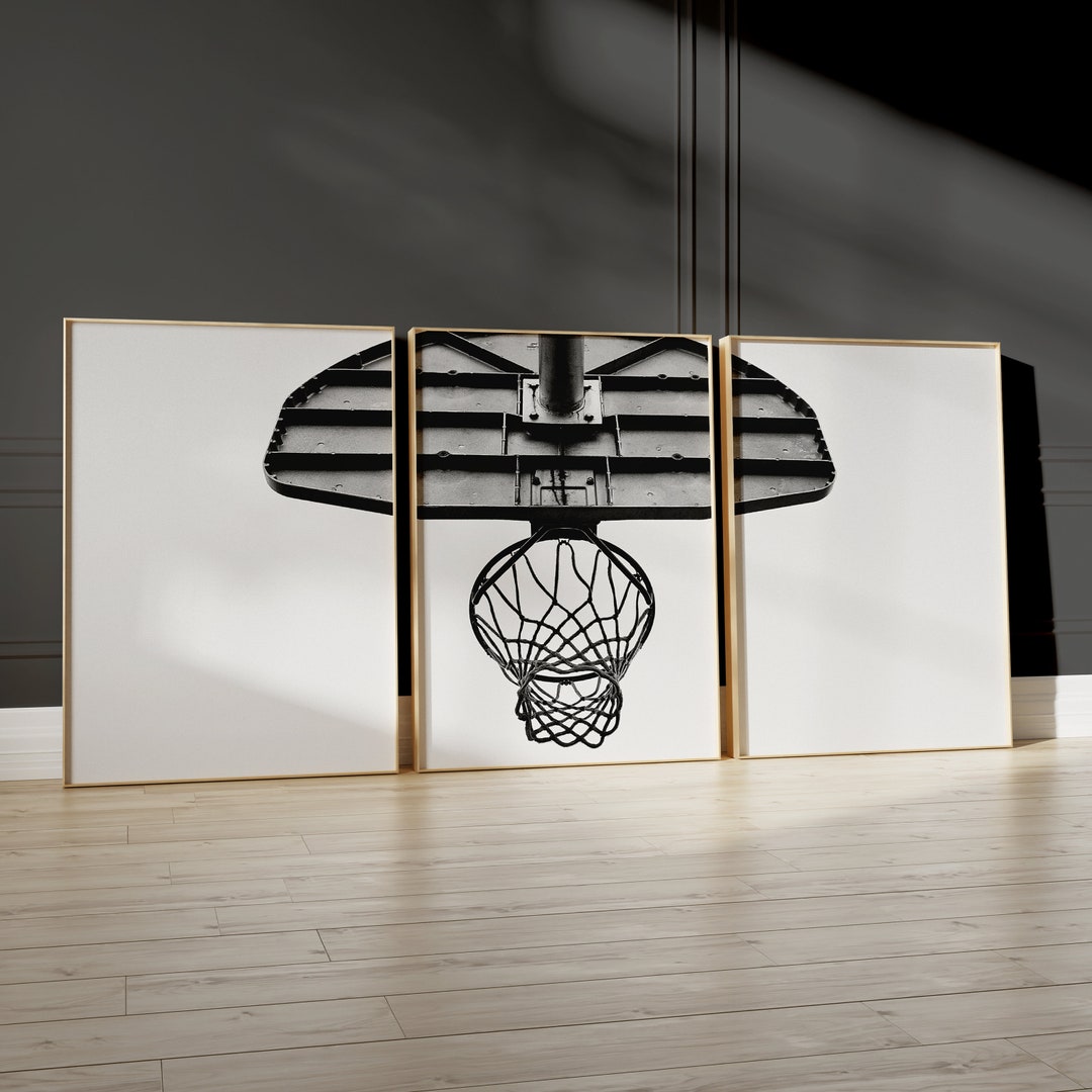 3 Piece Basketball Wall Art, Boys Bedroom Wall Art, Teen Boy Room Decor ...