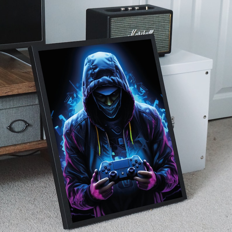 Gaming Gamer Poster Printable Video Game Wall Art Digital - Etsy