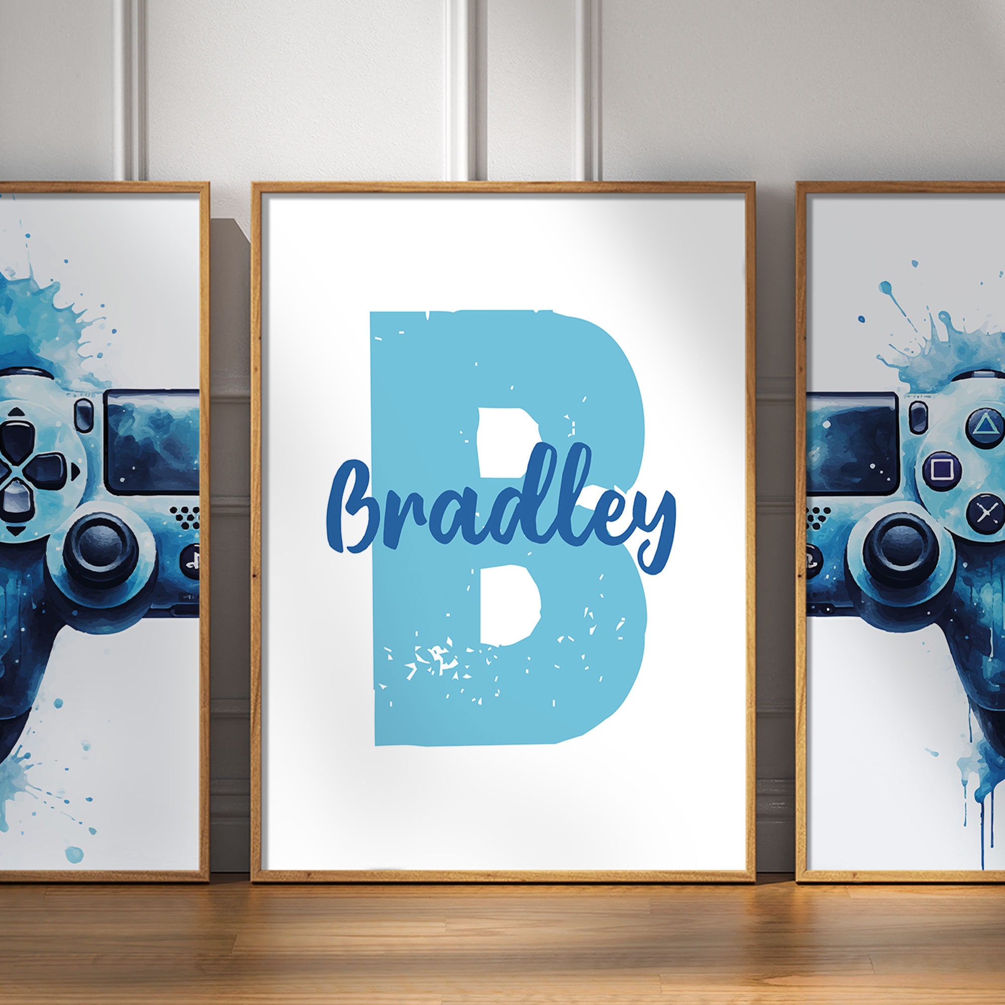 Gaming Prints, Gamer Gift Set of 3, Gaming Prints Personalised, Games ...