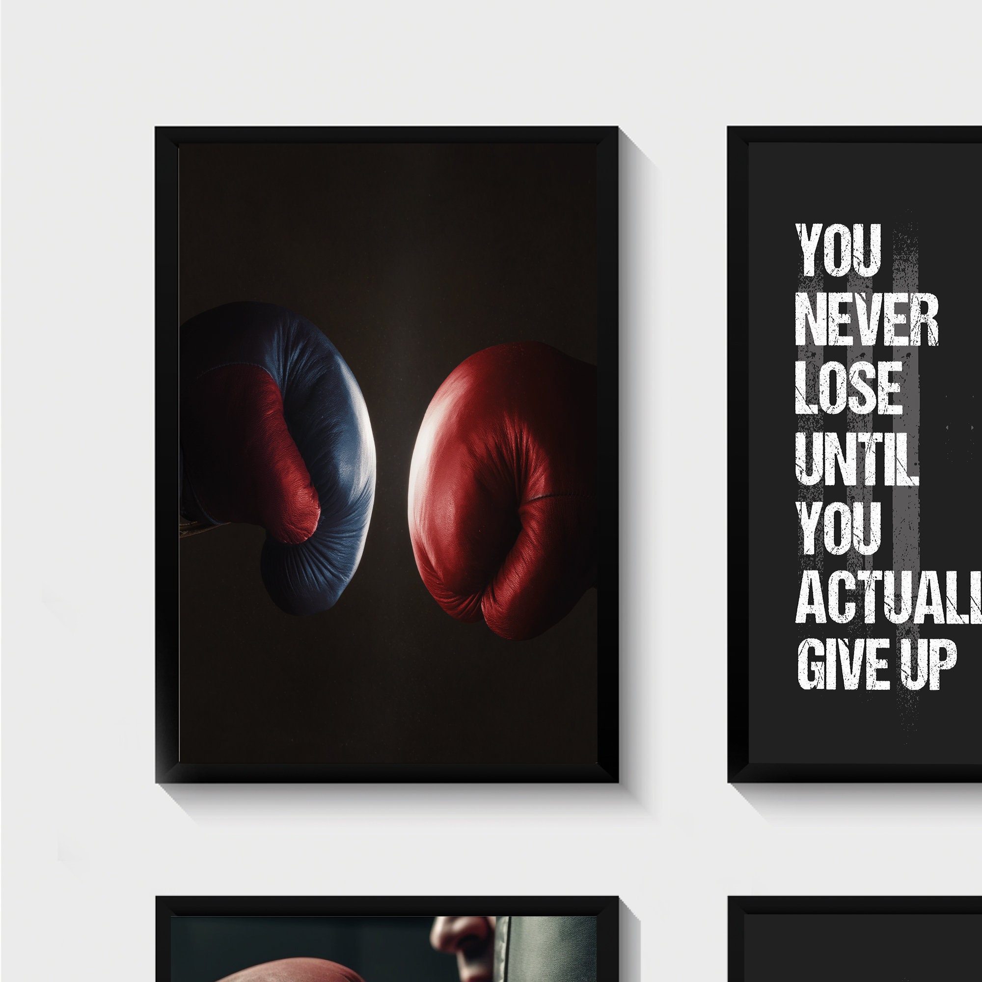 Boxing Poster, Boxing Wall Art Set of 6, Gift for Boys, Boys Bedroom ...