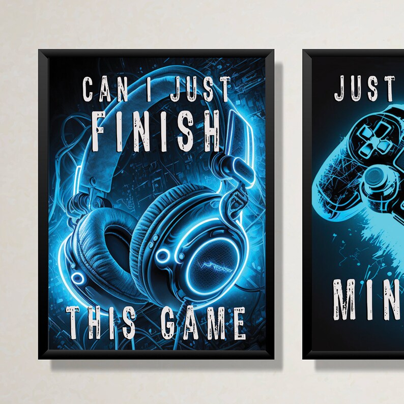 Gamer Gaming Wall Art PRINTABLE Gamer Prints DIGITAL - Etsy