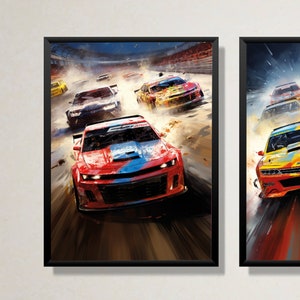 Racing Wall Art Prints, A3 A4 Racing Prints, Nascar Prints, Racer Gifts ...