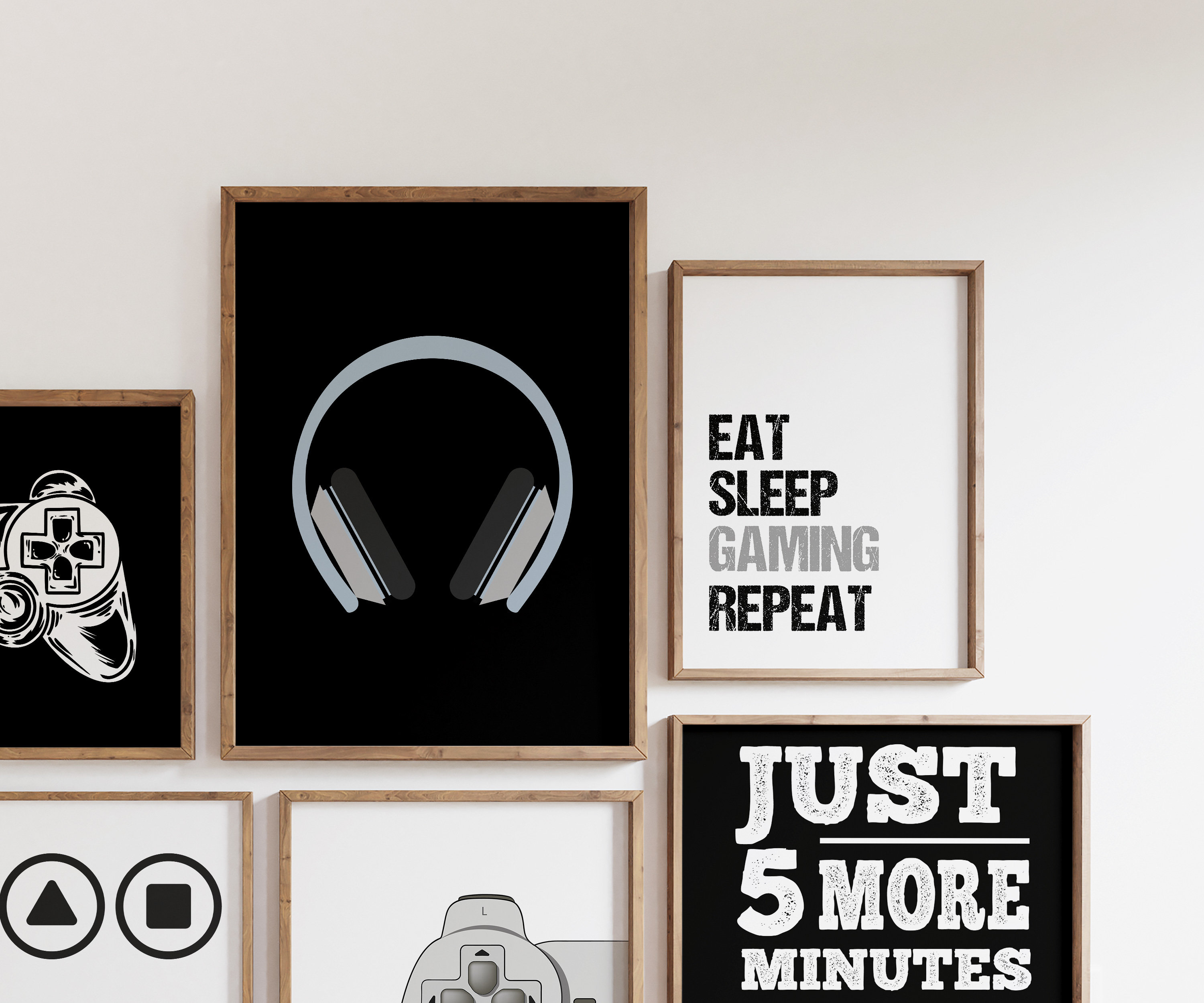 Gaming Prints Gallery Wall Set Gaming Posters Gaming Wall - Etsy